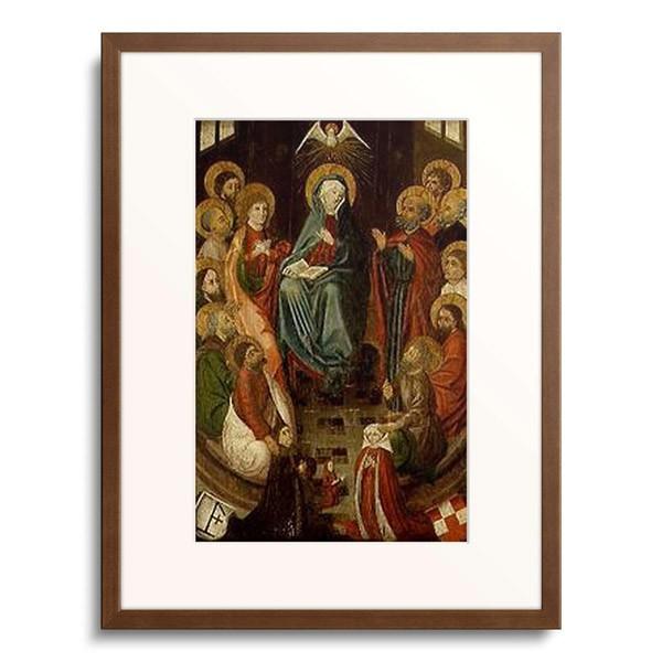 Artist:  Regensburger Maler,um 1480 Imagetitle:  Aussendung des hl.Geistes. Dimensions:  105 x 68 cm. Medium:  Oil/Wood ...