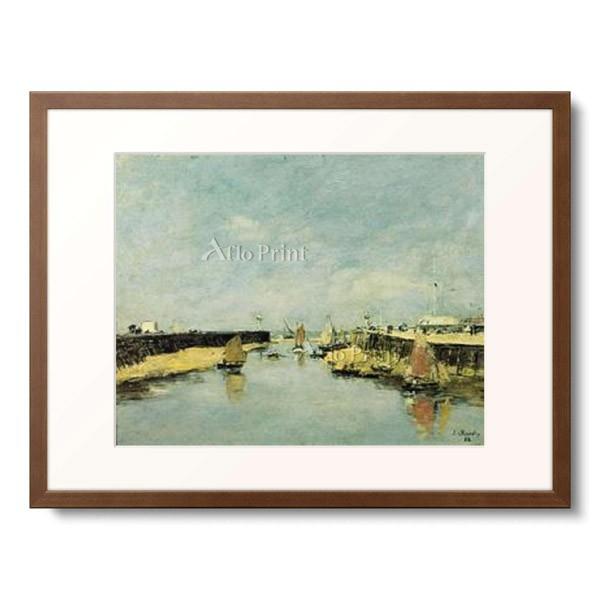 作家名:ウジェーヌ・ブーダン印象派Artist:Boudin, Eugene,1824-1898 Imagetitle:Die Molen von Trouville. 1888. Dimensions:31,7 x 40,6 cm Med...