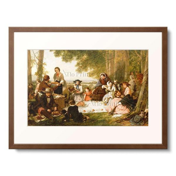 Artist:  O'Neil, Henry Nelson,1817-1880 Imagetitle:  A Picnic. 1856 Dimensions:  31 x 49 cm Medium:  oil/canvas Location...