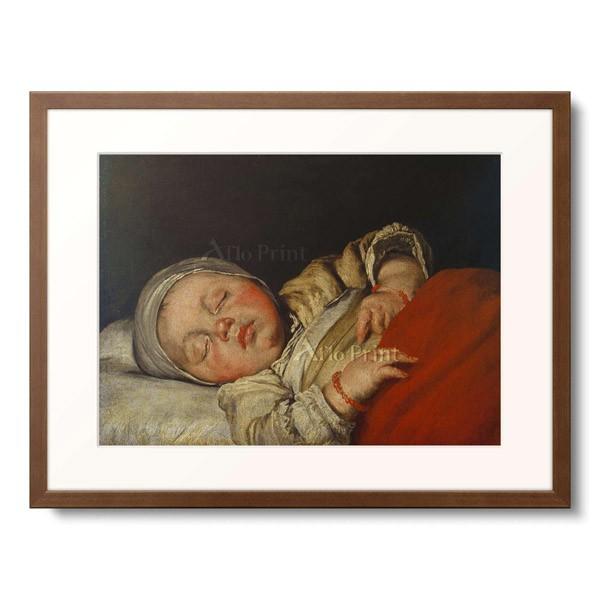 Artist:  Strozzi, Bernardo (Il Capuccino),1581-1644 Imagetitle:  Sleeping Child. Dimensions:  34 x 47,5 cm. Medium:  On ...