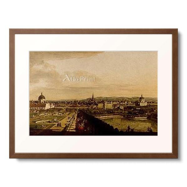 作家名:ベルナルド・ベッロットArtist: Bellotto, Bernardo (Canaletto),1721-1780 国籍:イタリアImagetitle:Wien, vom Belvedere aus gesehen. Dimen...