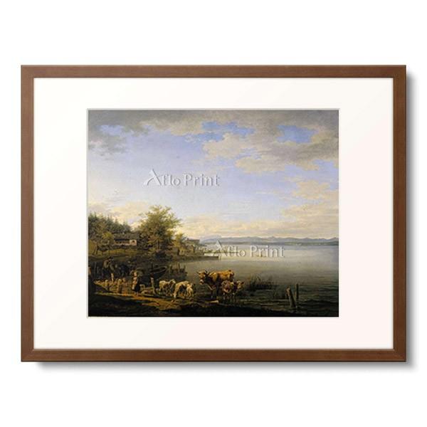 Artist:  Wagenbauer, Max Joseph,1774-1829 Imagetitle:  Am Ostufer des Starnberger Sees. 1813. Dimensions:  134 x 164 cm ...