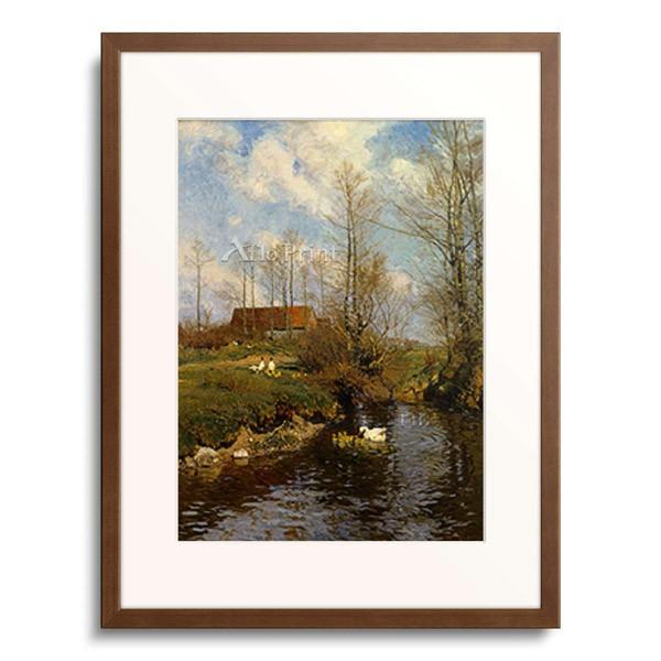 Artist:  Strutzel, Otto,1855-1930 Imagetitle:  Vorfruhling bei Etzenhausen. 1903. Dimensions:  112 x 84 cm. Location:  B...