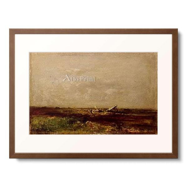 Artist:  Stadler, Toni von,1850-1917 Imagetitle:  Quiet summer day in the marsh near Dachau. Dimensions:  20 x 32 cm. Me...