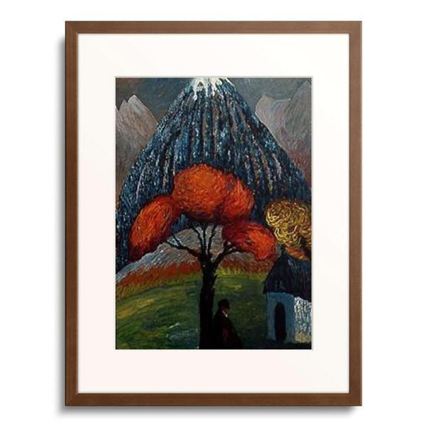 Artist:  Werefkin, Marianne von,1860-1938 Imagetitle:  The red tree. 1910 Dimensions:  76 x 57 cm Medium:  Tempera/Pappe...