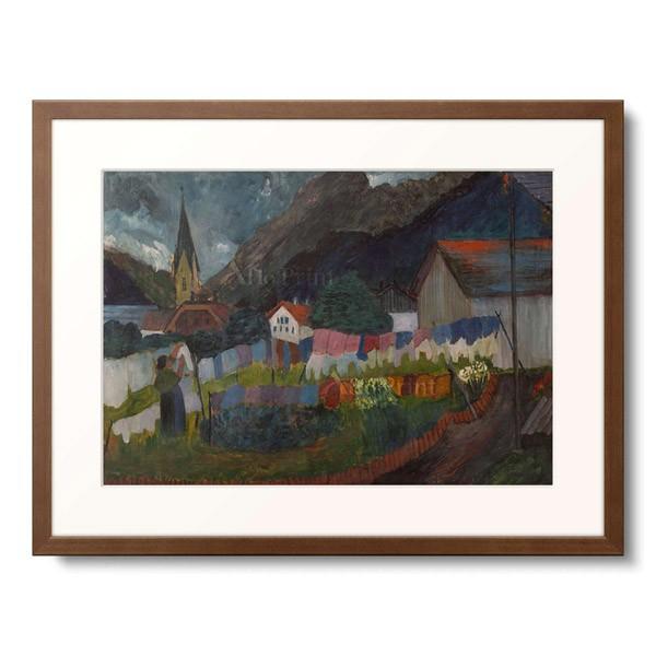 Artist:  Werefkin, Marianne von,1860-1938 Imagetitle:  In the village. 1910. Dimensions:  49 x 69,5 cm. Medium:  Tempera...