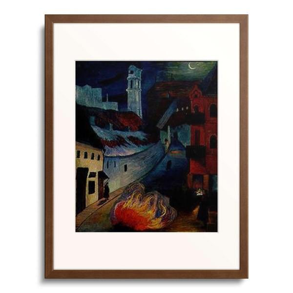 Artist:  Werefkin, Marianne von,1860-1938 Imagetitle:  Poste de police Wilna (Polizeiposten Wilna). 1914. Dimensions:  9...