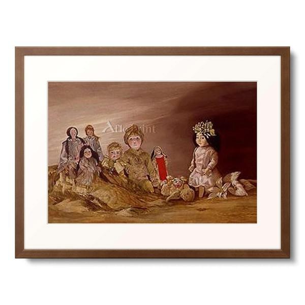 Artist:  Lenz, Wolfgang,1925 - Imagetitle:  Puppenlandschaft. Dimensions:  70 x 102 cm. Medium:  mixed media Location:  ...