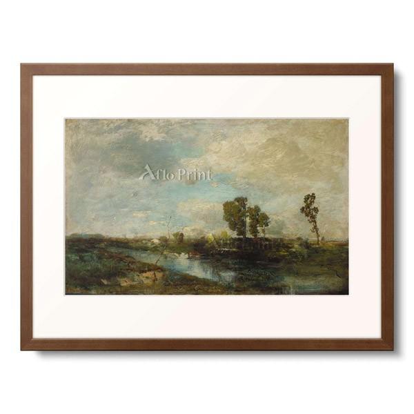 Artist:  Stadler, Toni von,1850-1917 Imagetitle:  Clouds over the Dachauer Moos. Dimensions:  18,2 x 29,5 cm Medium:  Oi...