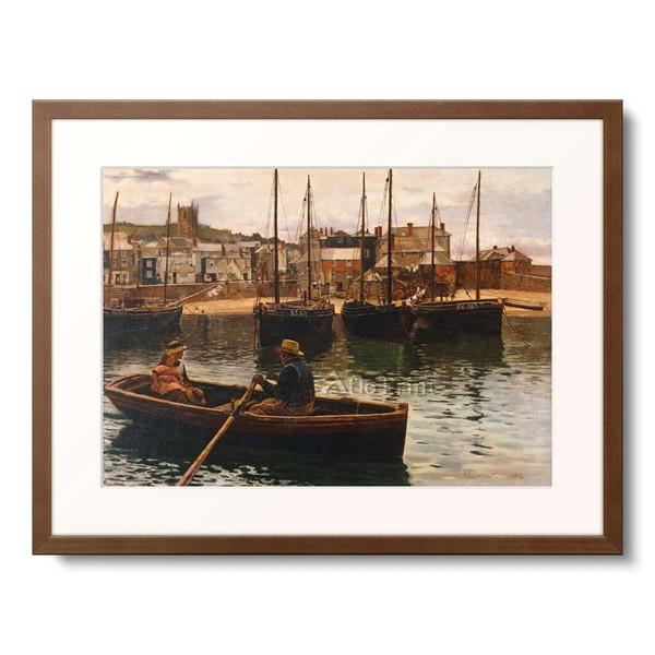 Artist:  Bartlett, William Henry,1809-1854 Imagetitle:  The Harbour, St.Ives, Cornwall. 1885 Dimensions:  58.5 x 82 cm  ...