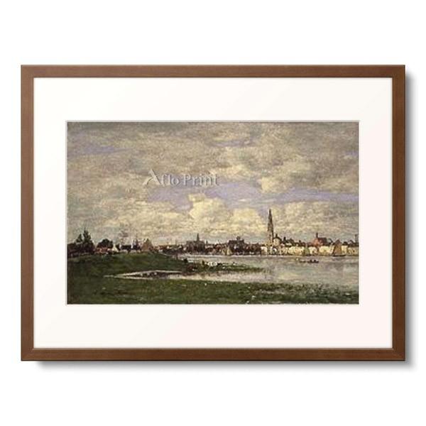 作家名:ウジェーヌ・ブーダン印象派Artist:Boudin, Eugene,1824-1898 Imagetitle:Blick auf Antwerpen. Dimensions:40,8 x 66,3 cm