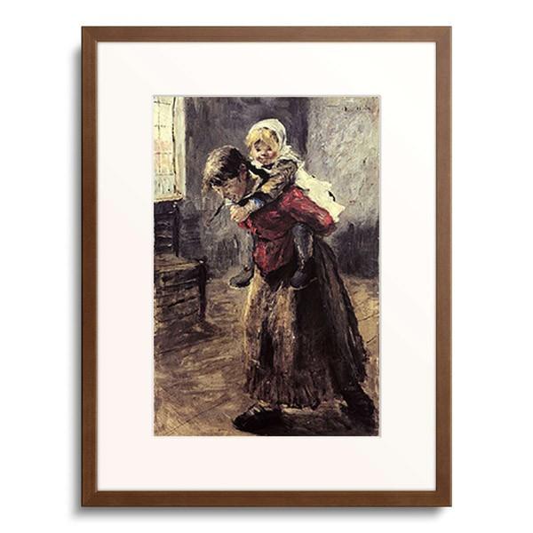 作家名:フリッツ・フォン・ウーデドイツの画家印象派Artist:Uhde, Fritz von,1848-1911 Imagetitle:Die grose Schwester. Um 1885. 所蔵:Munchen, Stadtisch...