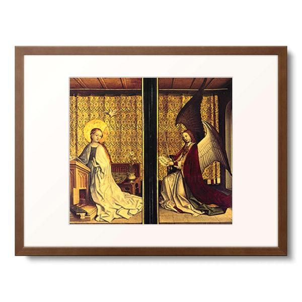 Artist:  Lochner, Stephan,um 1410-1451 Imagetitle:  Altar of the Cologne patron saint. Annunciation to Mary. 1440-45 Dim...