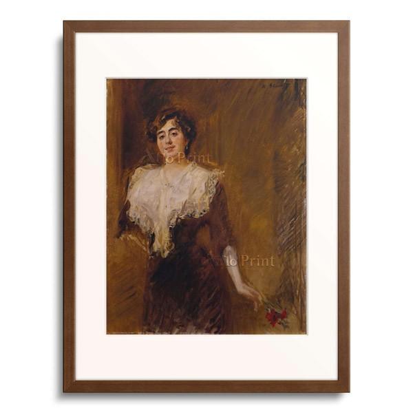 作家名:マックス・スレフォークト (1868年-1932年)国籍:ドイツ ジャンル:印象派 Artist: Slevogt, Max,1868-1932 Imagetitle:Portrait of Angela von Tschudi. ...