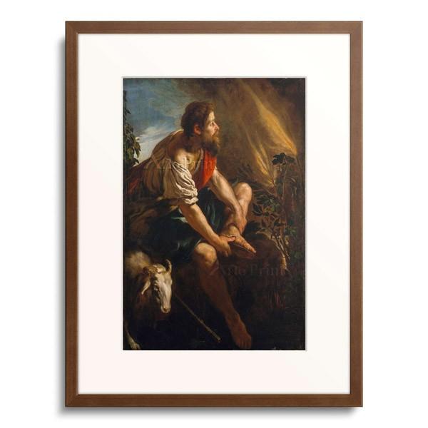 Artist:  Fet(t)i, Domenico,1589(?)-1623 Imagetitle:  Moses and the burning bush. Dimensions:  168 x 112 cm Medium:  On C...