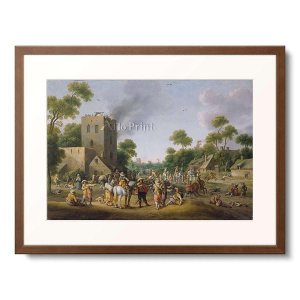 Artist:  Droochsloot, Joost Cornelisz,1586-1666 Imagetitle:  Looting a village. 1635 Dimensions:  65 x 96 cm Medium:  Oi...