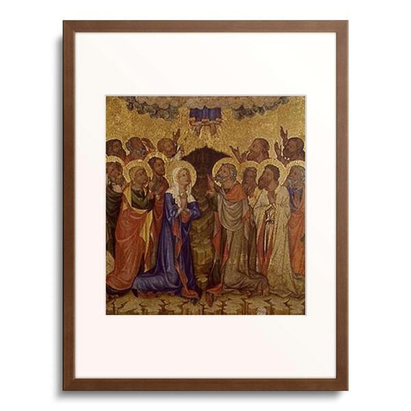Artist:  Master of the Hohenfurth Altar,um 1350 Imagetitle:  Die Himmelfahrt Christi. Dimensions:  99,5 x 92,5 cm Medium...