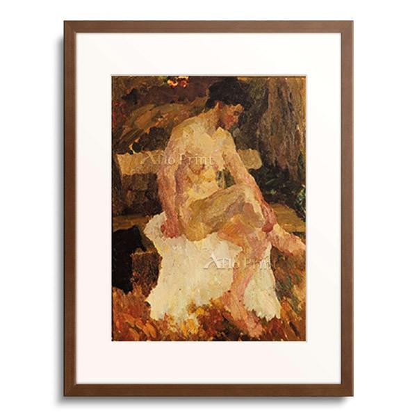 Artist:  Feldbauer, Max,1869-1948 Imagetitle:  Weiblicher Akt. Dimensions:  63,3 x 47,7 cm Location:  Bayer.Staatsgemald...