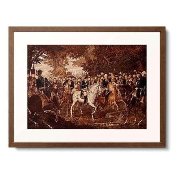 Artist:  Cunningham, Edward Francis (nach...) Imagetitle:  Ruckkehr Friedrichs II. von Preussen vom Manover. Kolorierter...