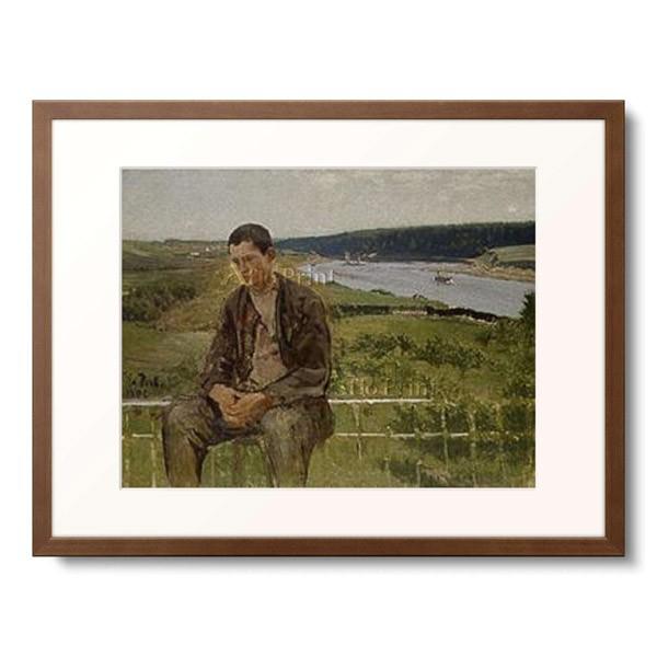 作家名:イリヤ・レーピンArtist: Repin, Ilja Efimowitsch,1844-1930 ウクライナ　ロシアImagetitle:Bildnis des Sohnes. 1896. 所蔵:Prag, National (N...