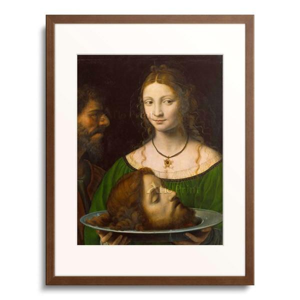 Artist:  Luini, Bernardino,nach1480-1532 Imagetitle:  Salome with the Head of John the Baptist. Dimensions:  55,5 x 42,5...