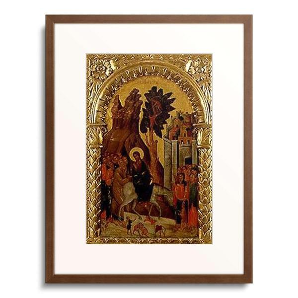 Artist:  Ikone,16. Jahrhundert Imagetitle:  Einzug Christi in Jerusalem. Dimensions:  49 x 34 cm Medium:  Tempera on Pan...