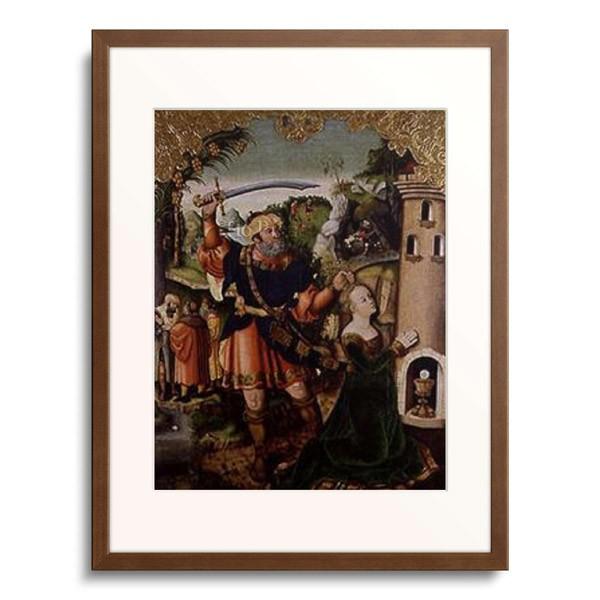 Artist:  Monogrammist I.W Imagetitle:  Die Enthauptung der hl.Barbara. Dimensions:  141 x 111 cm Location:  Prag, Nation...