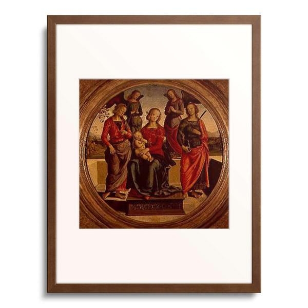 作家名 :ペルジーノ  ( 1450年頃 - 1523年 ) 国籍 :イタリア ジャンル :ルネサンス　フィレンツェ派Artist: Perugino (Pietro Vanucci),1445-1523 Imagetitle:Throne...