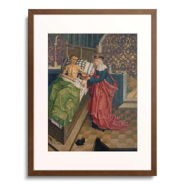 Artist:  Meister von Kreuzberg (Krizova),15.Jh. Imagetitle:  Altar des Nikolaus Puchner. Die selige Agnes pflegt einen K...