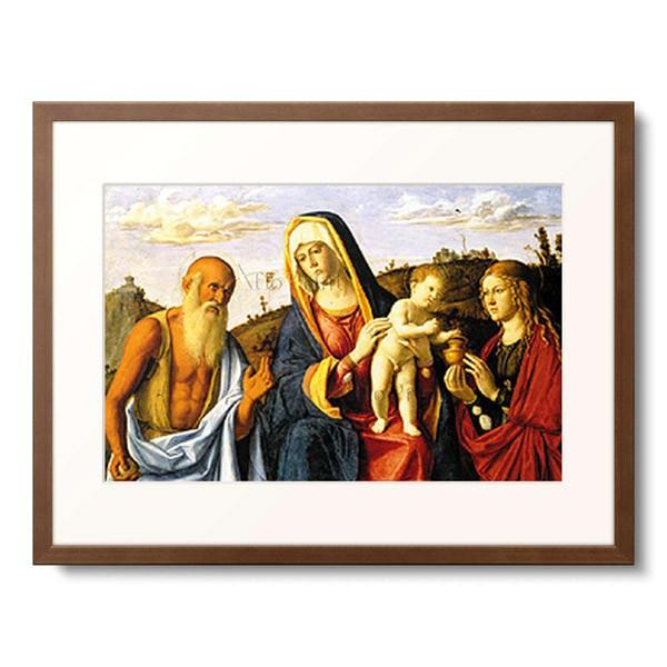 作家名:チーマ・ダ・コネリアーノヴェネツィア派Artist:Cima da Conegliano 1459-1517/18 Imagetitle:Maria mit dem Kinde und den hll.Maria Magdalena...