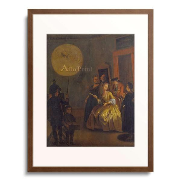 作家名:作者不詳Artist: Dolci CarloImagetitle:Presentation of a Laterna Magica. About 1760 Dimensions: 104,5 x 82,4 cm カンバスに油彩所蔵...