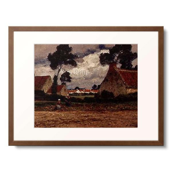 Artist:  Kampf, Eugen,1861-1933 Imagetitle:  Gehoft in Flandern. Dimensions:  50,3 x 65,4 cm Location:  Private Collection