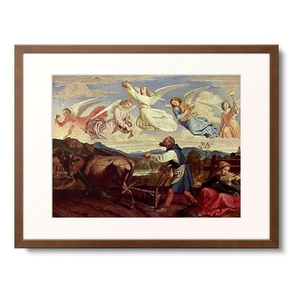 Artist:  Fuhrich, Joseph Ritter von,1800-1876 Imagetitle:  The Dream of St. Isidor. 1839 Dimensions:  63,5 x 84,5 cm Loc...