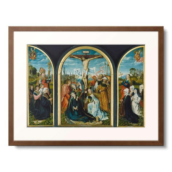 Artist:  Meister von Frankfurt,um1460-nach1511 Imagetitle:  Triptychon aus einer Frankfurter Kirche: Kreuzigung (Mitte) ...