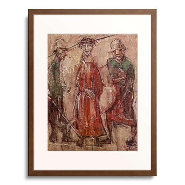 Artist:  Rohlfs, Christian,1849-1938 Imagetitle:  Ecce Homo. 1922. Dimensions:  101 x 61 cm Medium:  Tempera on Canvas L...