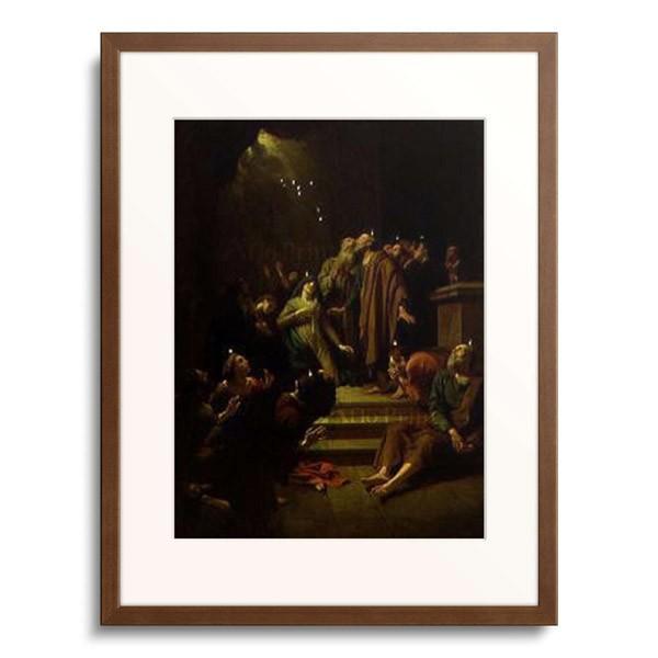 Artist:  Werff, Adriaen van der,1659-1722 Imagetitle:  Die Ausgiesung des Hl.Geistes. 1711. Dimensions:  82 x 58 cm Medi...