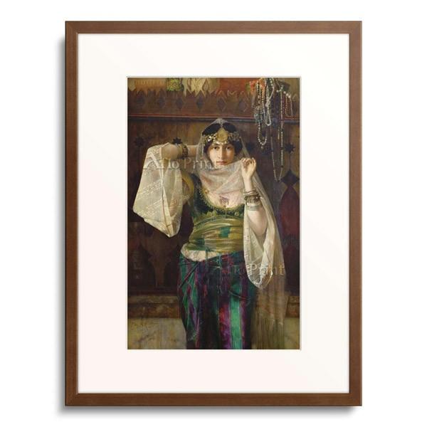 Artist:  Bredt, Ferdinand Max,1868-1921 Imagetitle:  The Queen of the Harem. Dimensions:  79,3 x 50,4 cm Medium:  Oil/Ca...