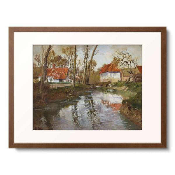 作家名： フリッツ・タヴロウ  ( 1847年 - 1906年 ) 国籍： ノルウェー ジャンル： 印象派 Artist:  Thaulow, Frits,1847-1906 Imagetitle:  Das Fluschen Laita ...