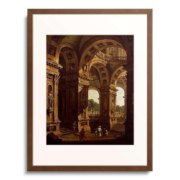 Artist:  Joli, Antonio (zugeschrieben) Imagetitle:  Romische Palastarchitektur mit romischen Soldaten. Dimensions:  150,...