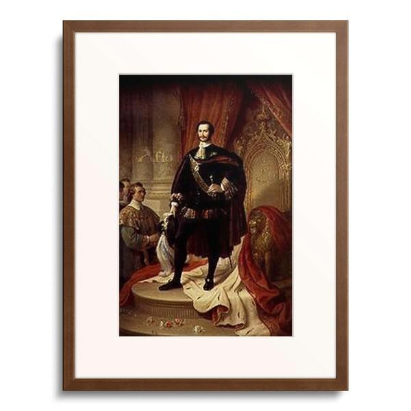 Artist:  Kaulbach, Wilhelm von,1804-1874 Imagetitle:  King Maximilian II. of Bavaria as Hubertus-knight. After 1854 Dime...
