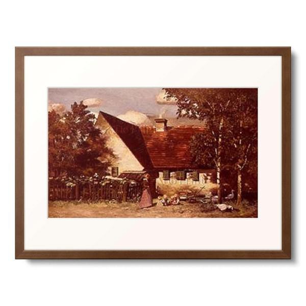 Artist:  Keller-Reutlingen, Paul W,1854-1920 Imagetitle:  Hinter'm Haus. Location:  Kreis-und Stadtsparkasse Furstenfeld...