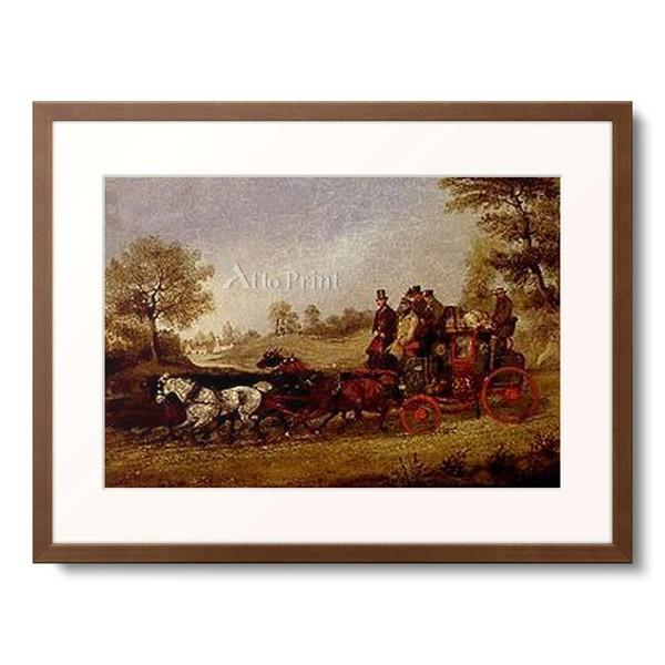 Artist:  Alken d.A., Henry,1785-1851 Imagetitle:  Die Postkutsche London-Dover unterwegs. Dimensions:  22,5 x 35,3 cm Me...