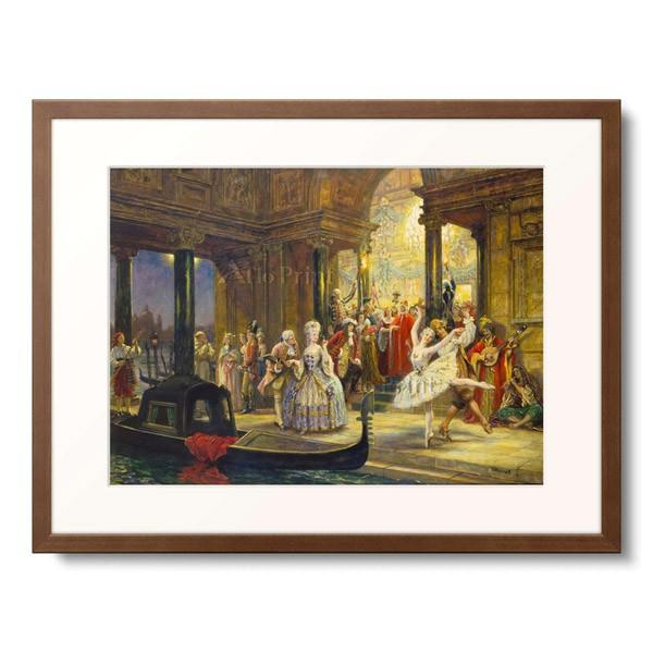Artist:  Bennett, Frank Moss,1874-1953 Imagetitle:  The masked ball, Venedig. 1933 Dimensions:  73,7 x 99 cm Location:  ...