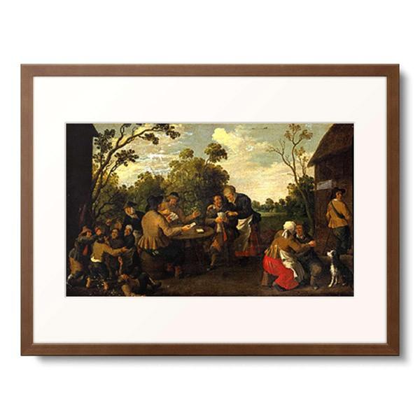 Artist:  Droochsloot, Joost Cornelisz,1586-1666 Imagetitle:  Kartenspielende Bauern und raufende Kinder vor einem Bauern...