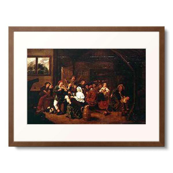 Artist:  Molenaer, Jan Miense,1610-1668 Imagetitle:  Bauernfest in einer Schenke. Dimensions:  64,9 x 102 cm Medium:  Oi...
