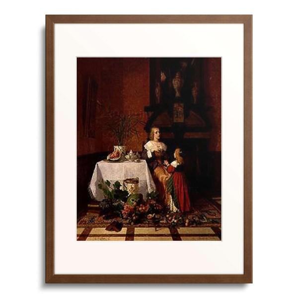 Artist:  Noter, David Emile Joseph de,1825-1875 Imagetitle:  Teestunde. (Zusammen mit Gustav Koller). Dimensions:  78,1 ...