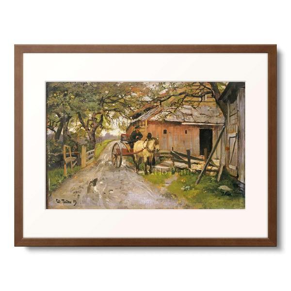 作家名： フリッツ・タヴロウ  ( 1847年 - 1906年 ) 国籍： ノルウェー ジャンル： 印象派 Artist:  Thaulow, Frits,1847-1906 Imagetitle:  Ein kleiner Schwatz...