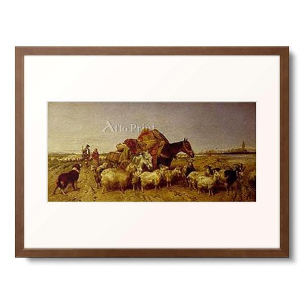 Artist:  Ansdell, Richard,1815-1885 Imagetitle:  Homecoming from the market in Sevilla. 1882. Dimensions:  80,5 x 171 cm...