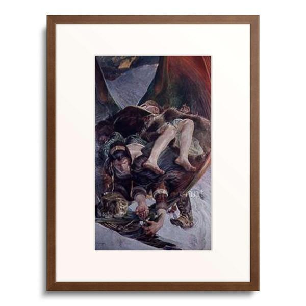 Artist:  Malczewski, Jacek,1854-1929 Imagetitle:  Eloe with Ellenai. 1908/1909. Dimensions:  218 x 129 cm Medium:  Oil o...