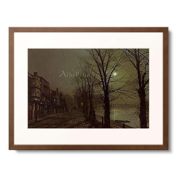 作家名ジョー・アトキン・グリムショーArtist:Grimshaw, John Atkinson 1836-1893 Imagetitle:The Thames in the evening. 1886. Dimensions:61 x 9...